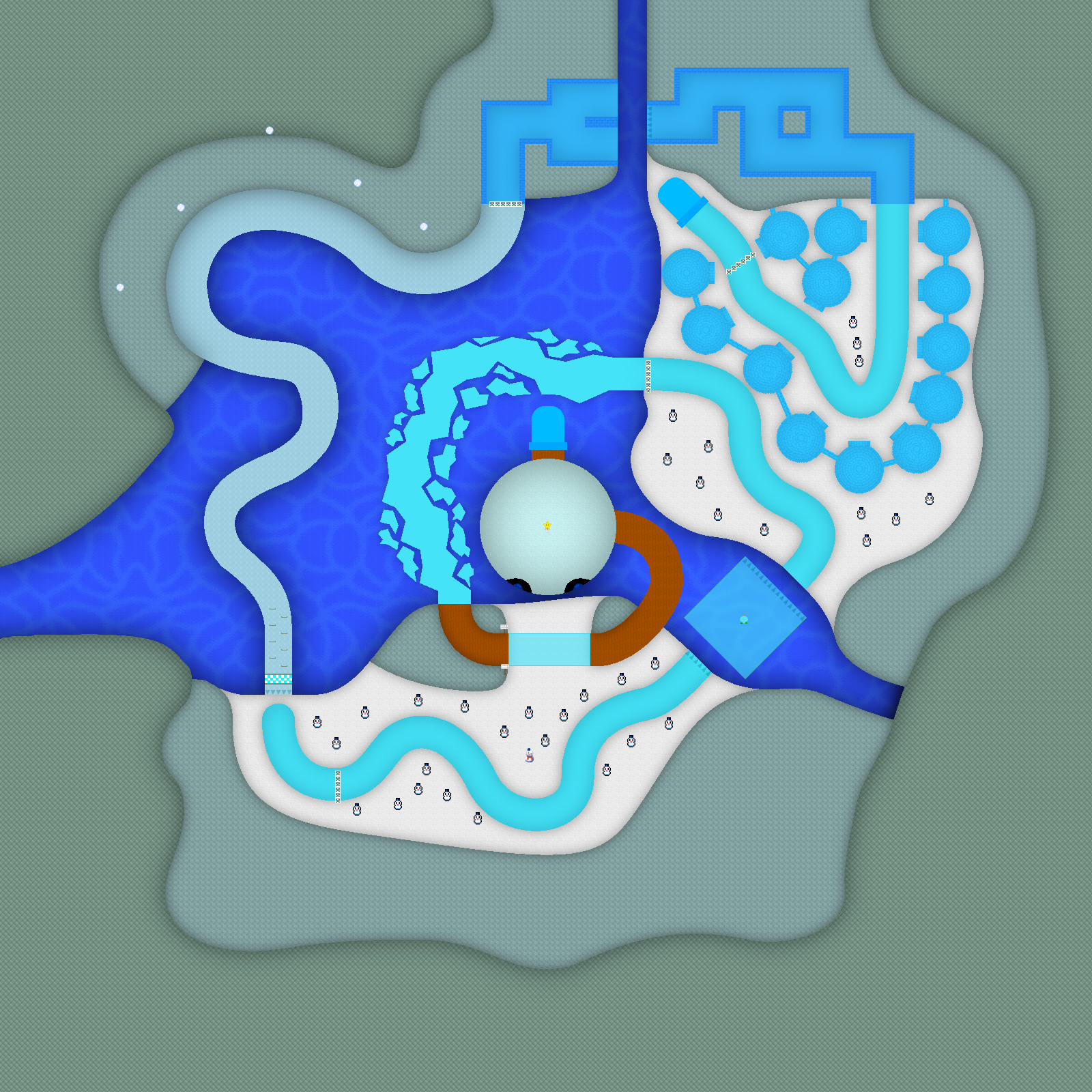 Snowman's Land - Mario Kart PC