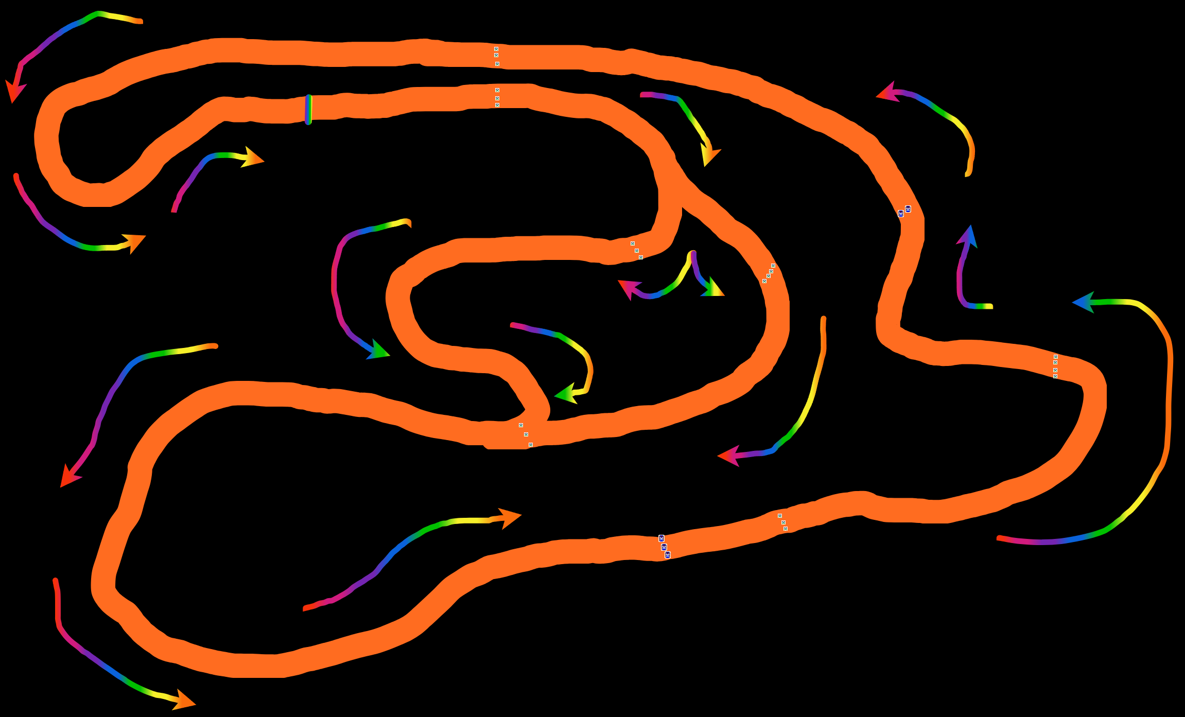 GBA Rainbow Road (Hot Wheels Version) - Mario Kart PC