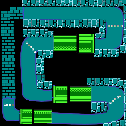 NES Underground Tour 1 - Mario Kart PC