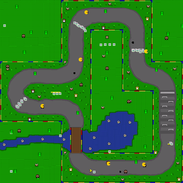 Pac Chomp Circuit - Mario Kart PC