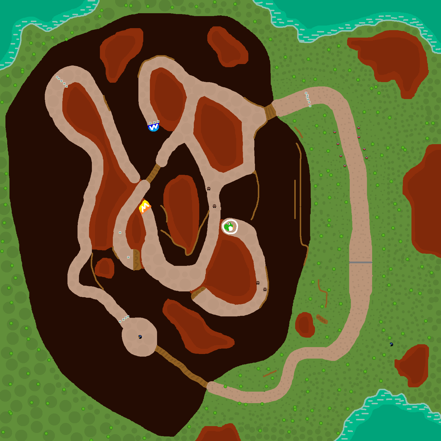 Yoshi Valley - Mario Kart PC