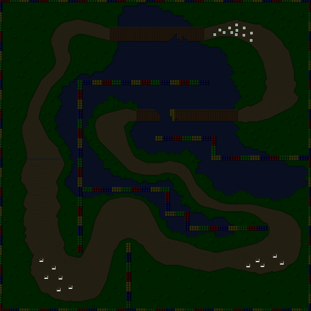 Donut Plains 3 (Night) - Mario Kart PC