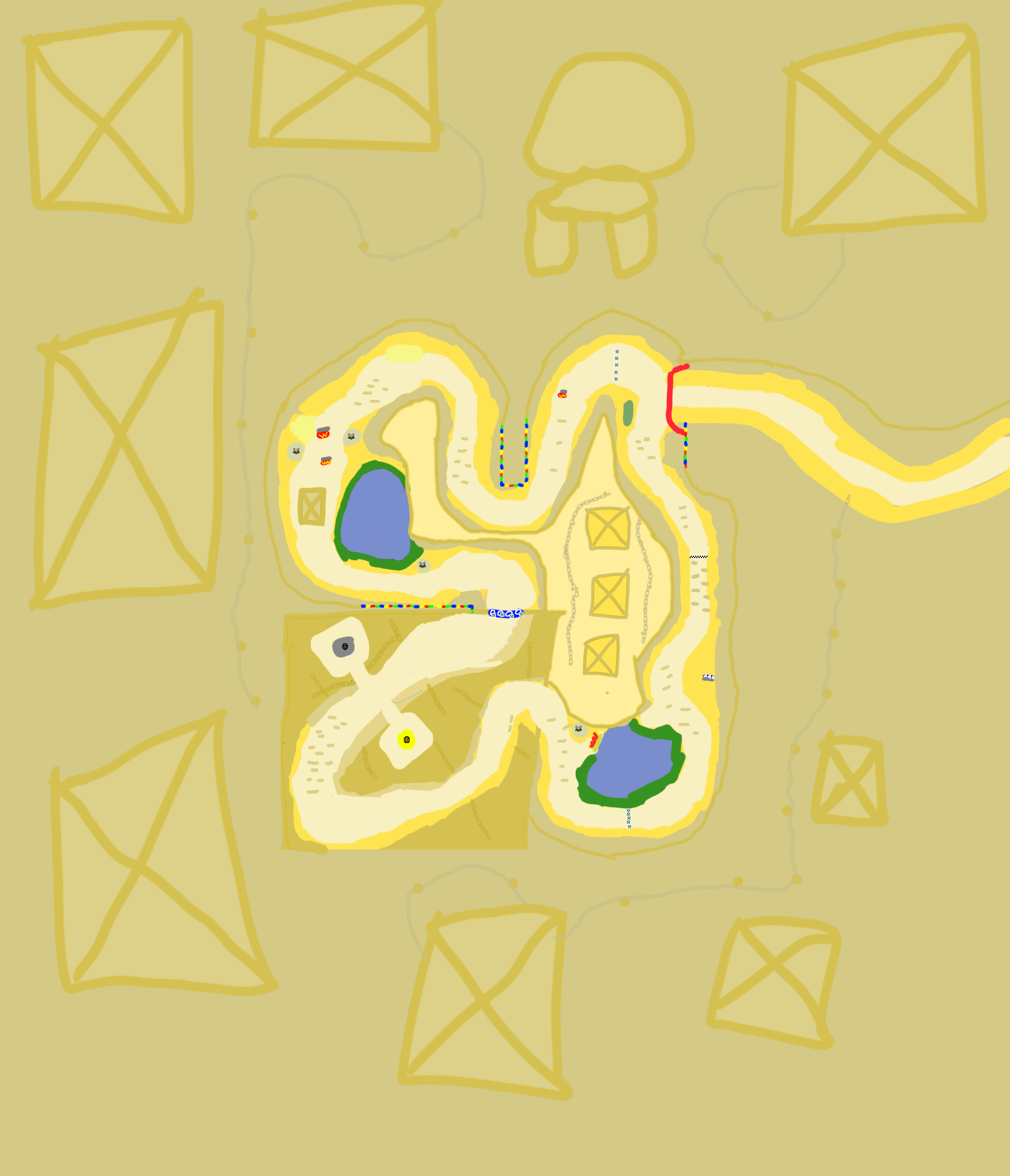 Yoshi Desert - Mario Kart PC