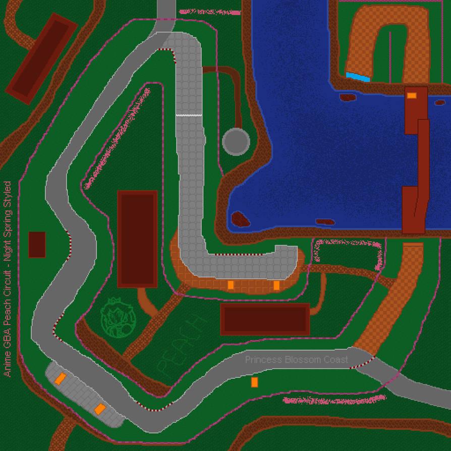 Peach Circuit (Night) - Mario Kart PC