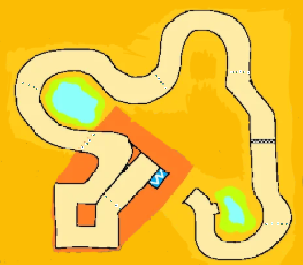 Yoshi Desert - Mario Kart PC