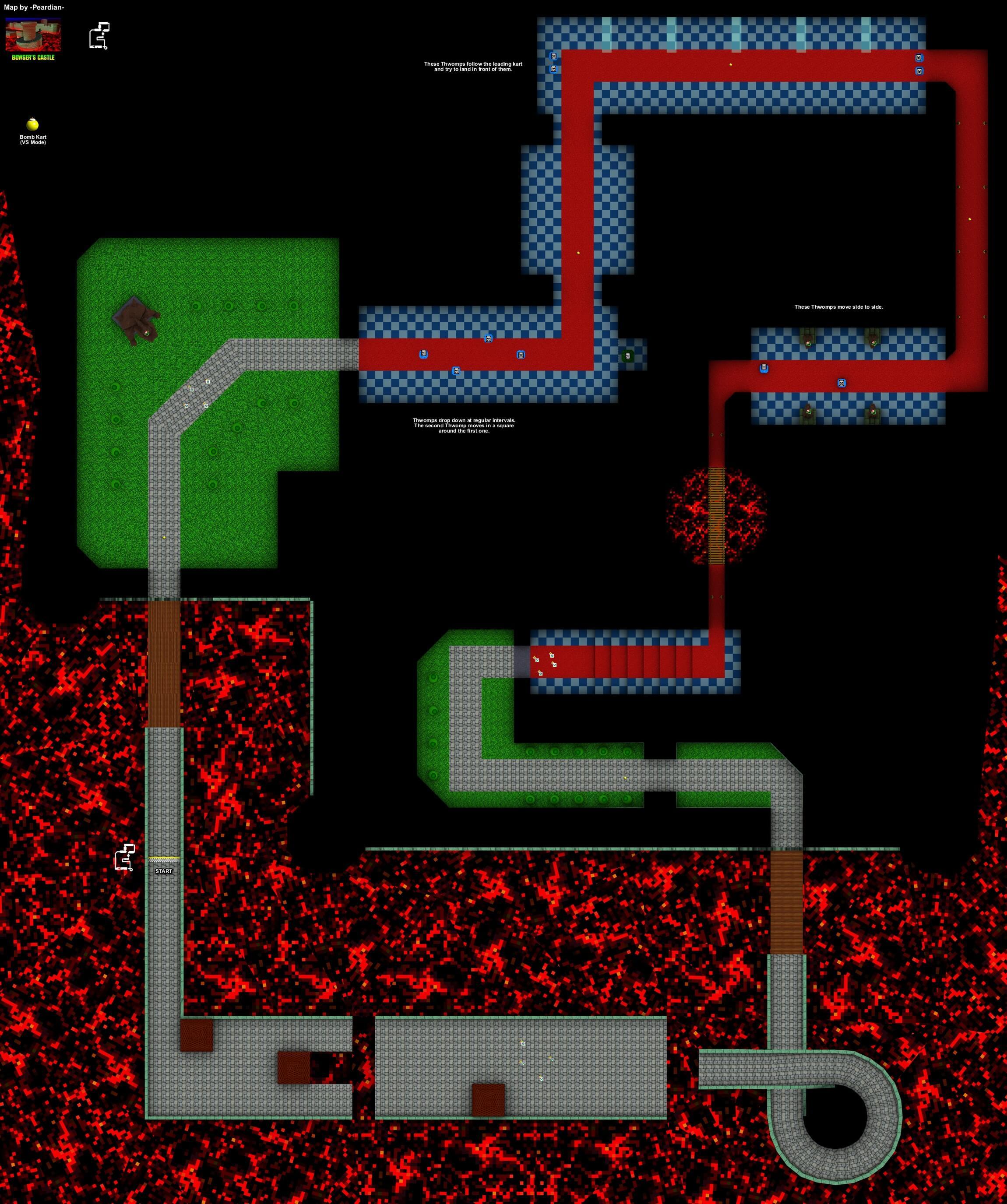 Bowser's Castle - Mario Kart PC