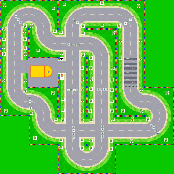 Peach Circuit 1 R - Mario Kart PC