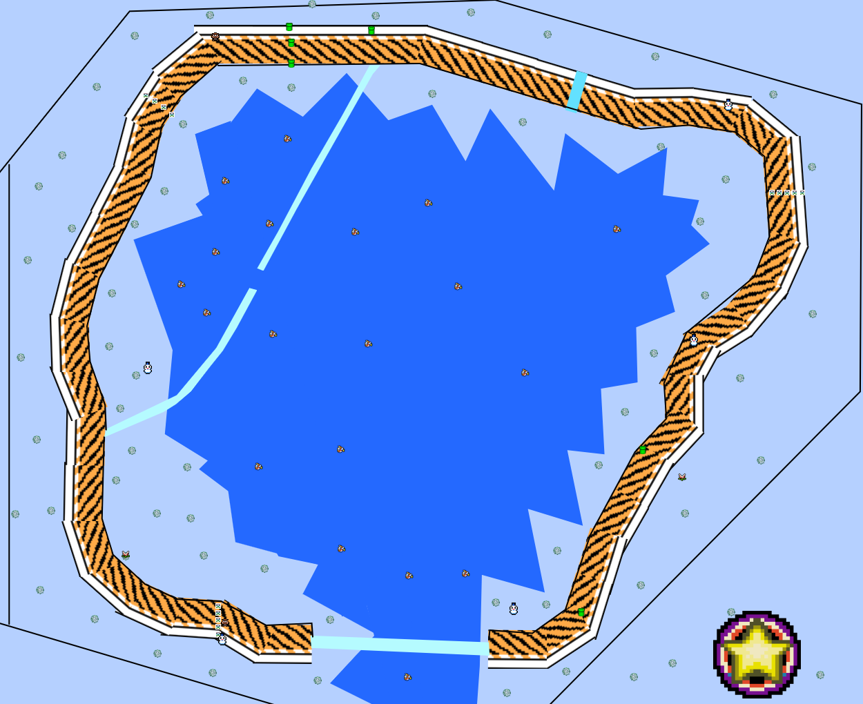 Frozen Lake - Mario Kart PC