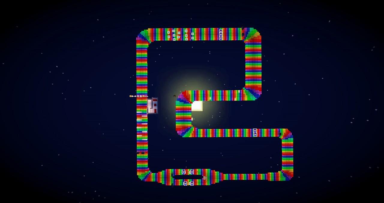 Rainbow road Snes But with Rainbow Road (Wii Rainbow Road) - Roblox ...