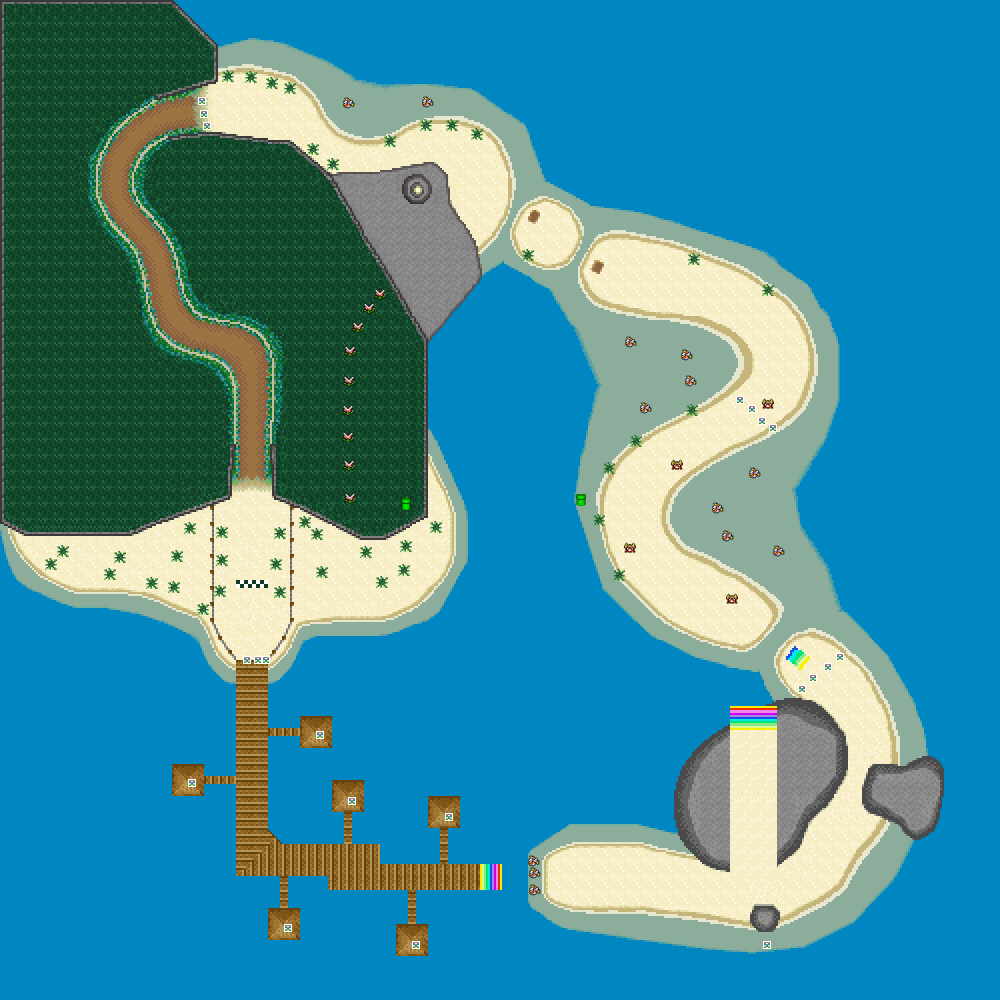 Australian Cheep Cheep Beach - Mario Kart PC