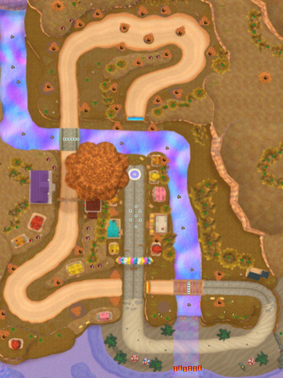 Animal Crossing (Autumn) - Mario Kart PC