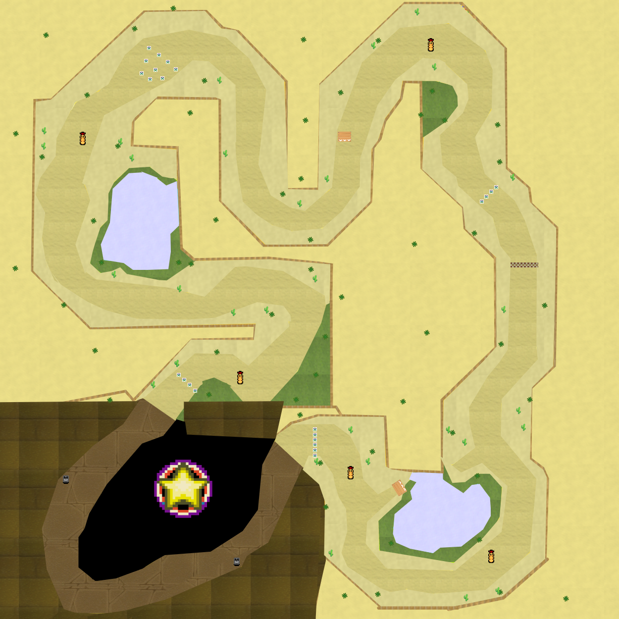 Yoshi Desert - Mario Kart PC