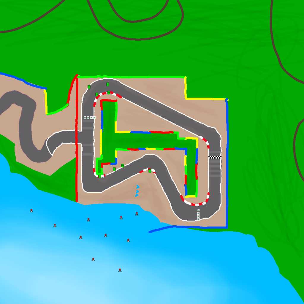 Swimming Mario 1 - Mario Kart PC