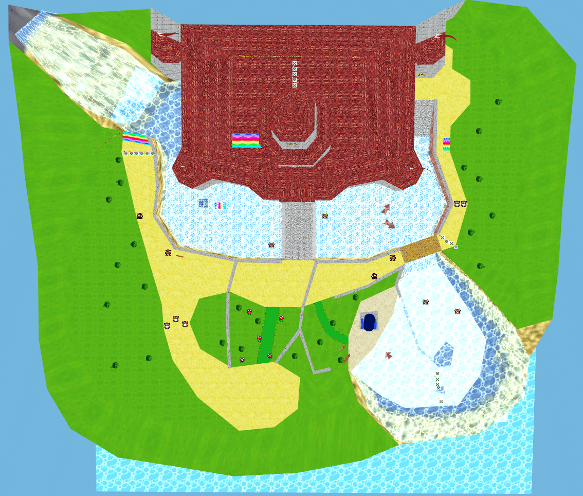 Wii CT SM64 Castle Grounds - Mario Kart PC