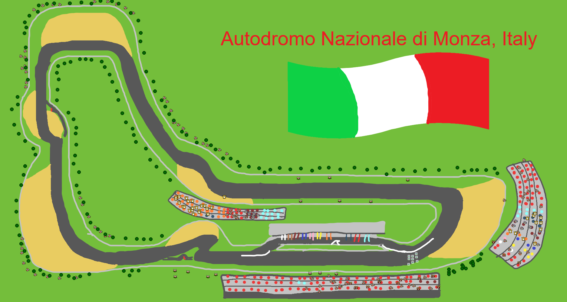 Monza- Italian F1 Grand Prix - Mario Kart PC