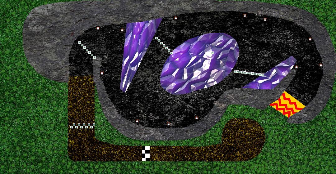 DK's Crystal Caves - Mario Kart PC