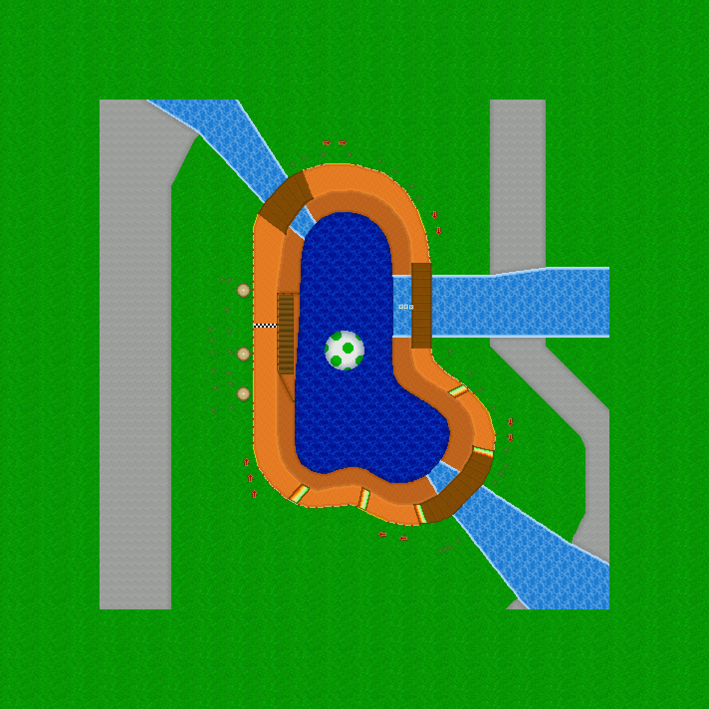 DS Yoshi Falls - Mario Kart PC