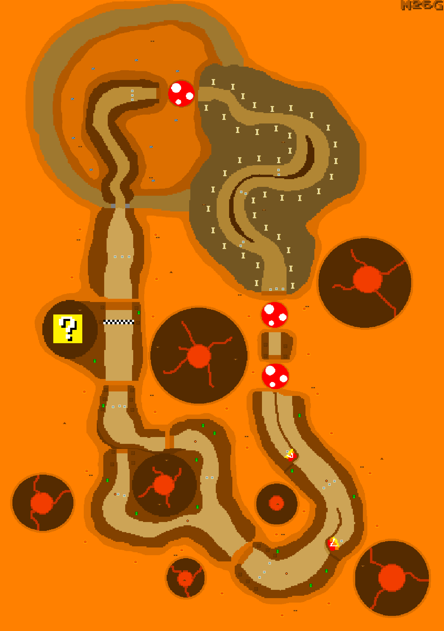 Grumble Volcano - Mario Kart PC