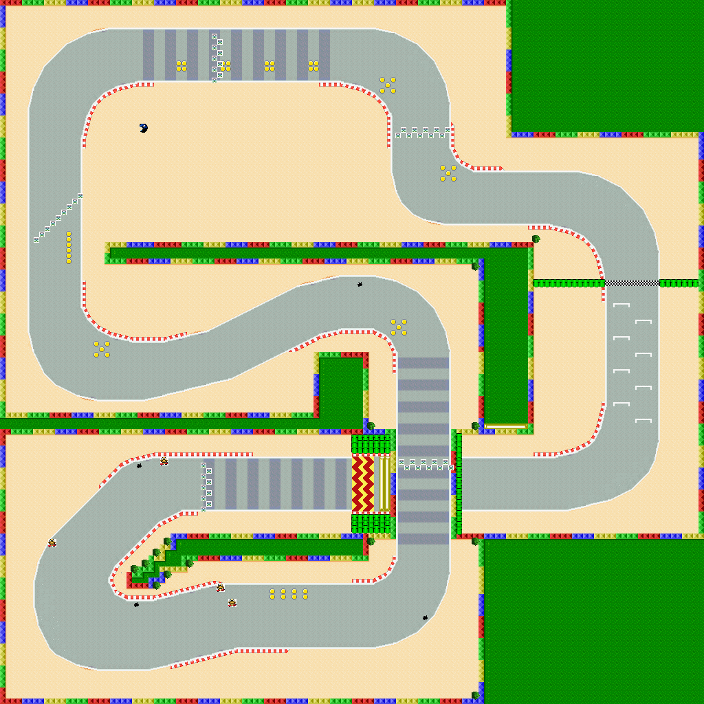 MKSC Mario Circuit 2 (SNES) - Mario Kart PC