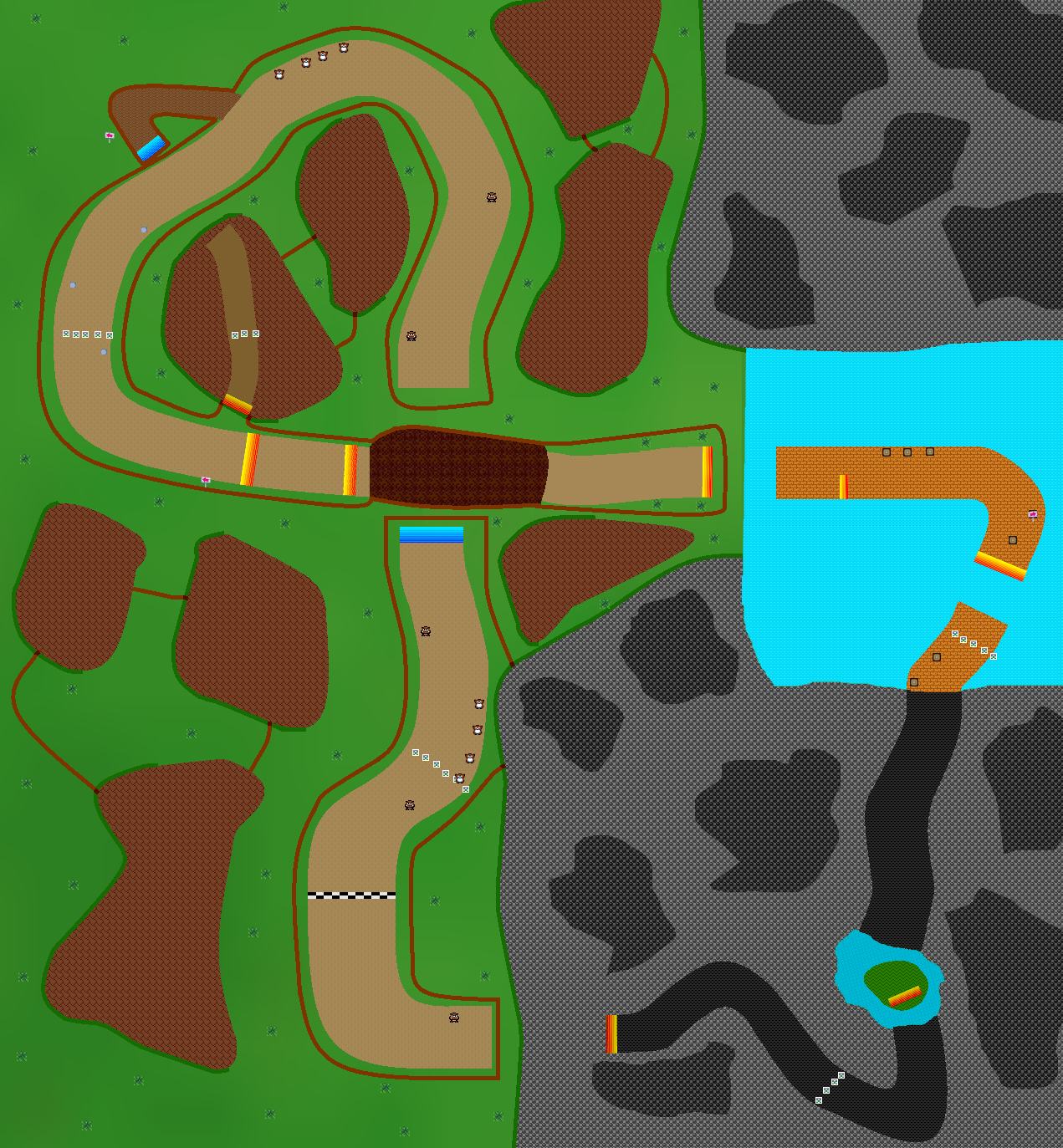 Mario Kart 4 (O) - Tropical Coastline - Mario Kart PC