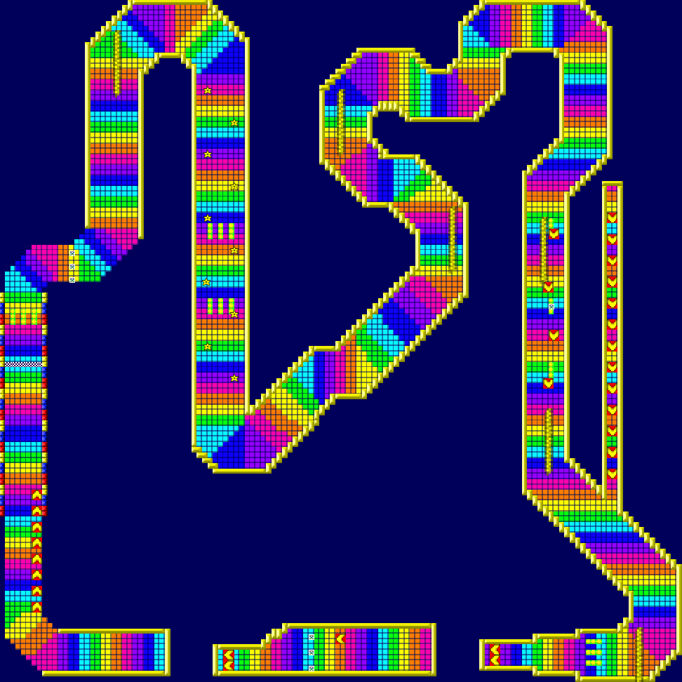 GBA Rainbow Road - SMK (Style) - Mario Kart PC