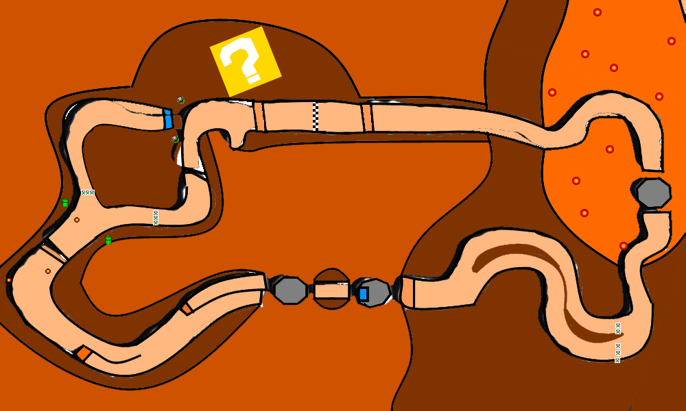 Wii Grumble Volcano - Mario Kart PC