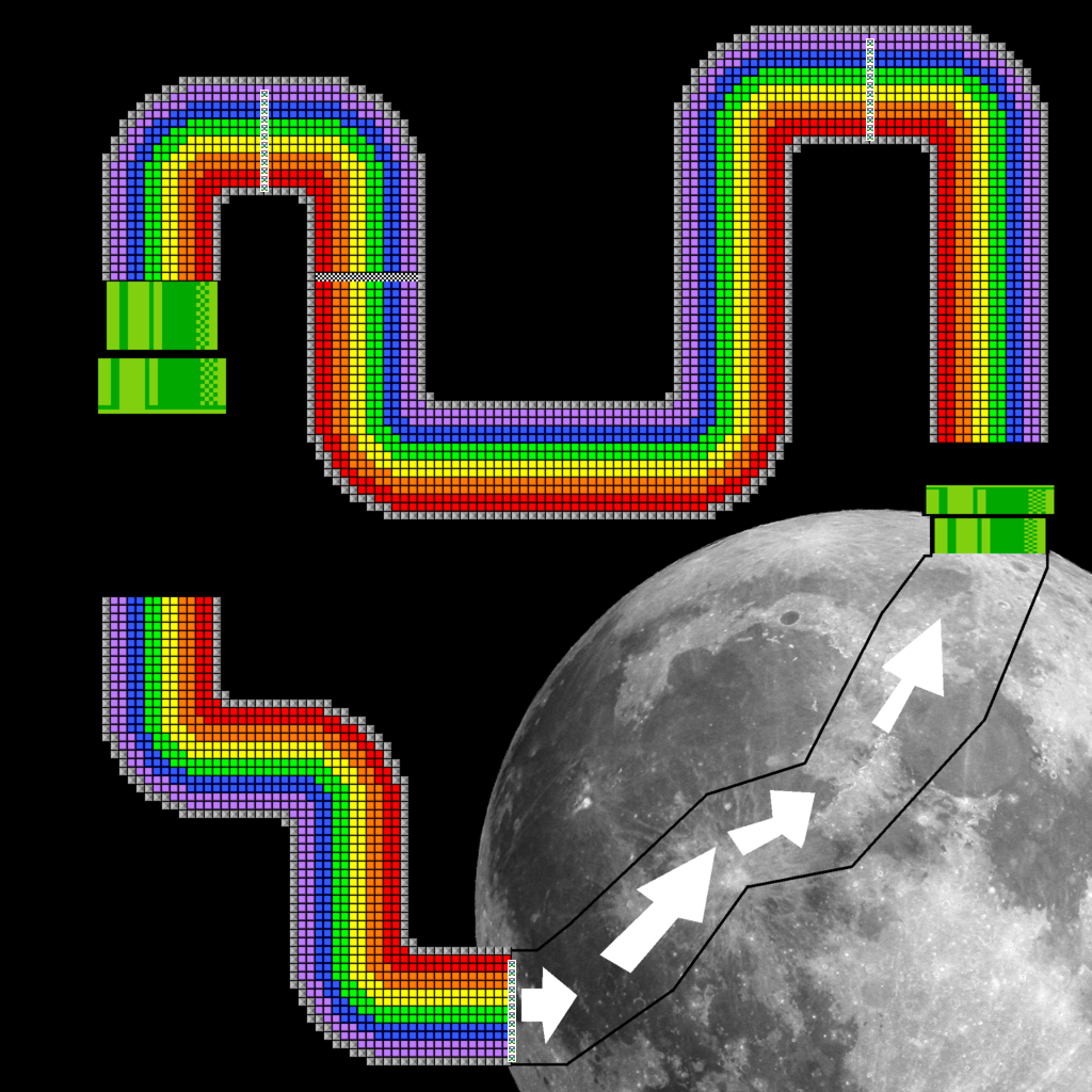 Lunar Raceway - Mario Kart PC