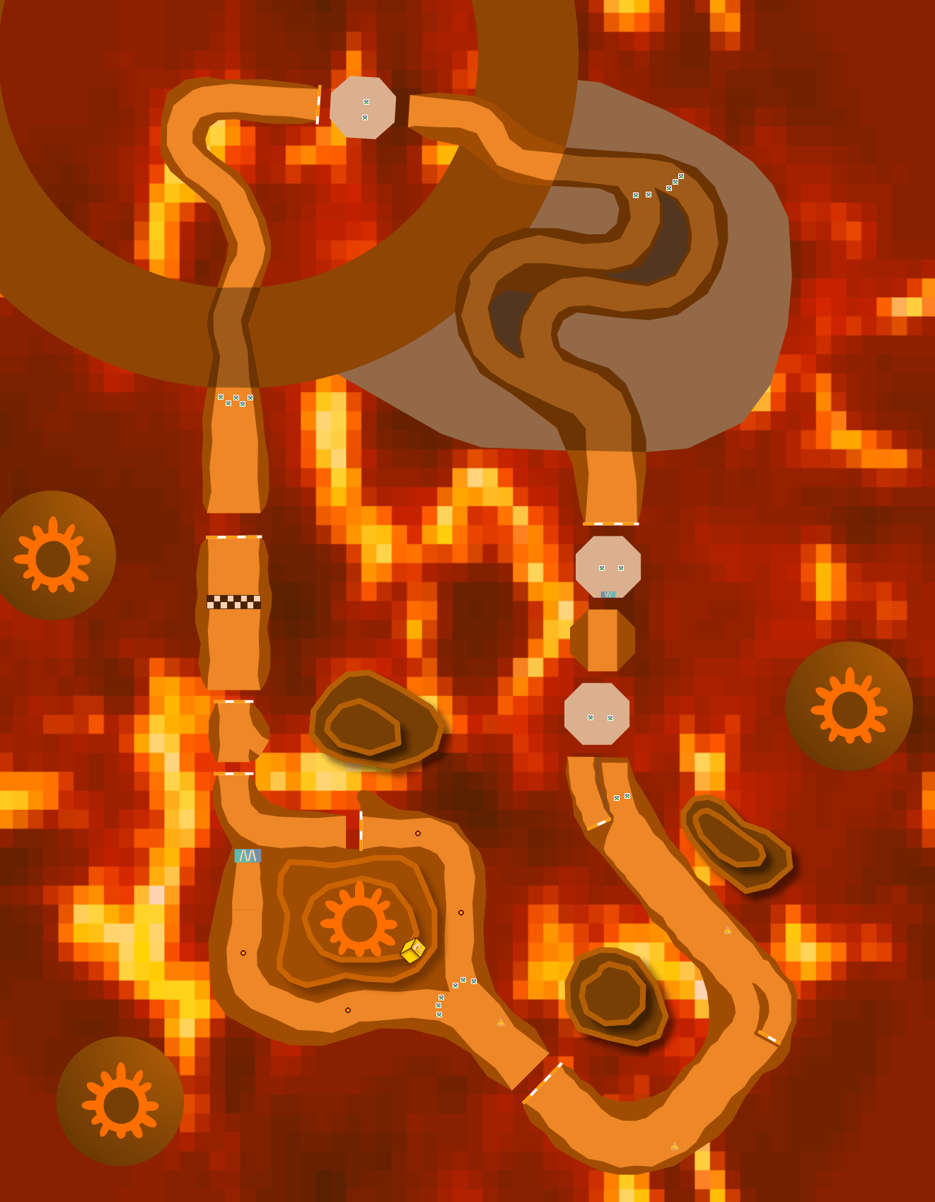 Grumble Volcano - Mario Kart PC