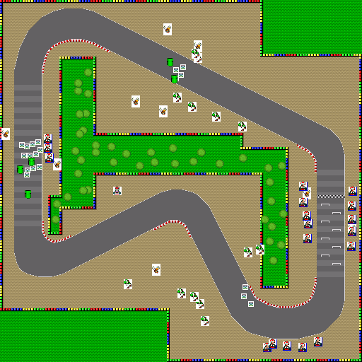 MKPC remake: SNES Mario Circuit 1 - Mario Kart PC