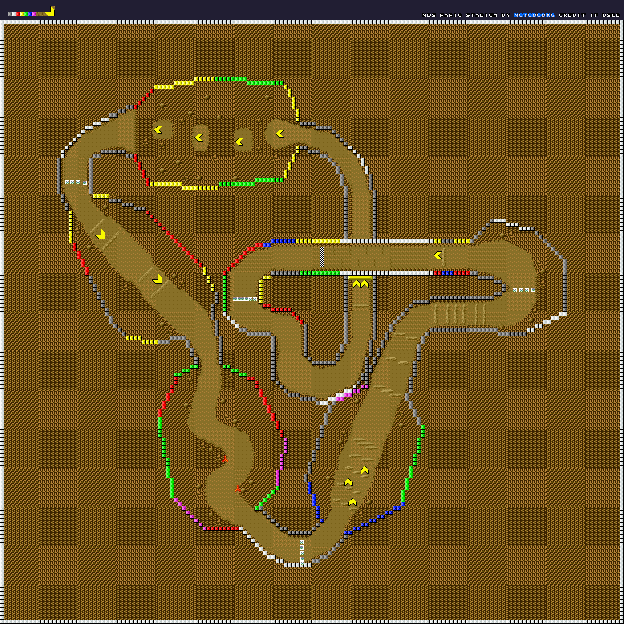 DS Wario Stadium (SNES) - Mario Kart PC