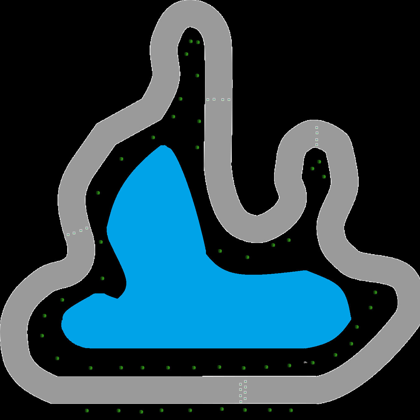 initialD Lake Akina - Mario Kart PC