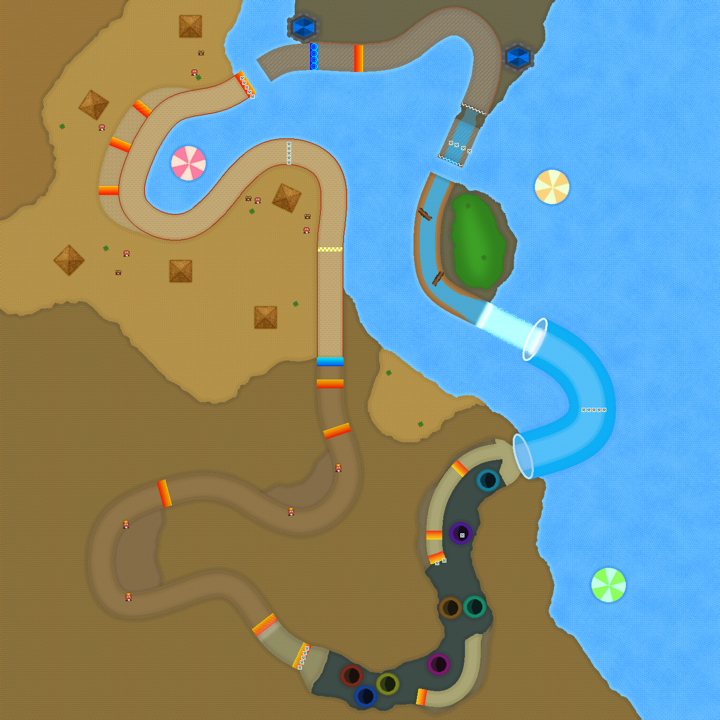 Ocean Cave - Mario Kart PC
