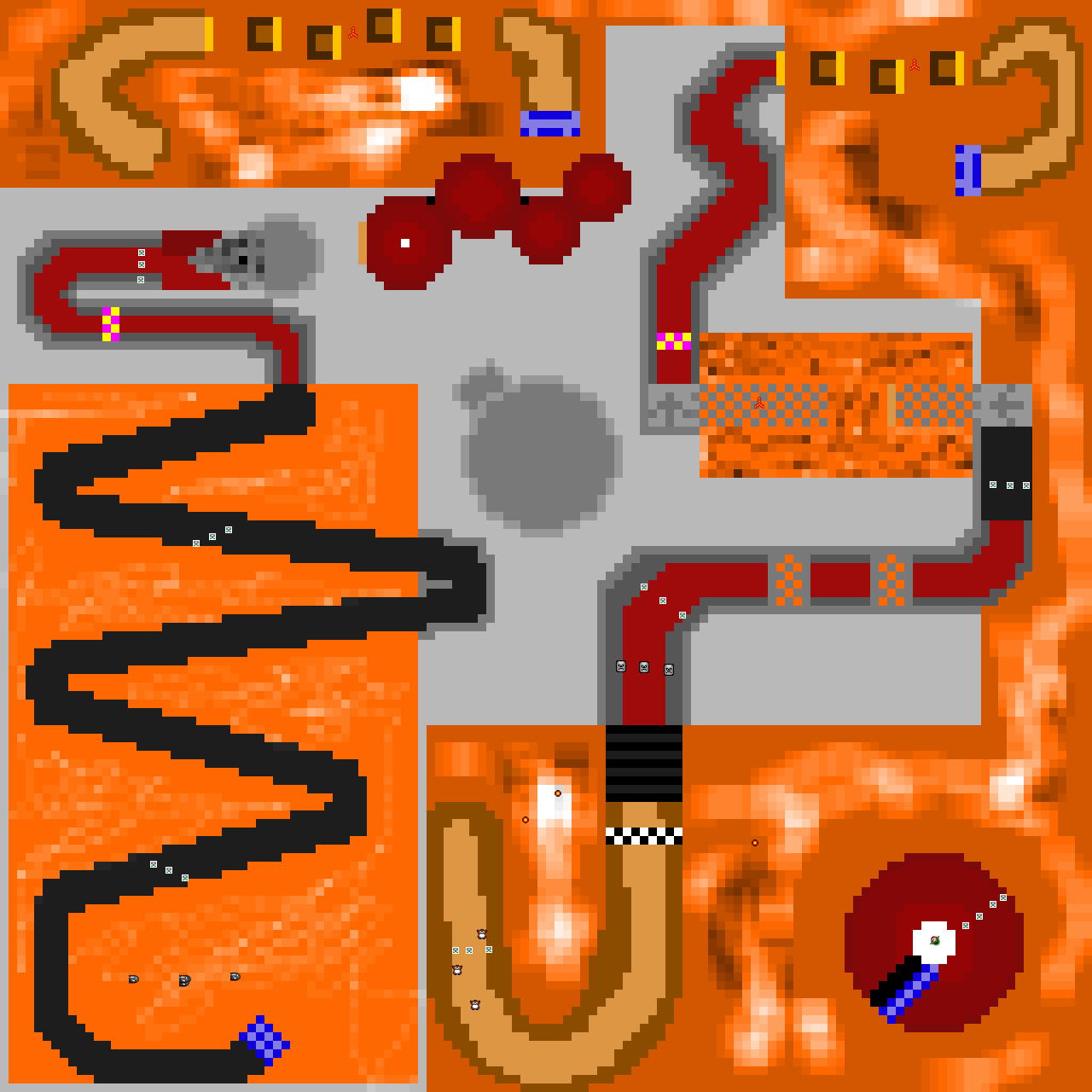 Bowser's Fortress - Mario Kart PC