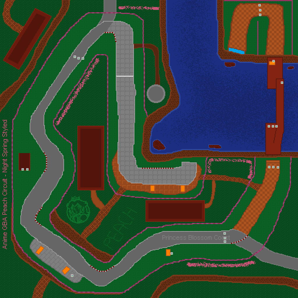 GBA peach circuit - Mario Kart PC