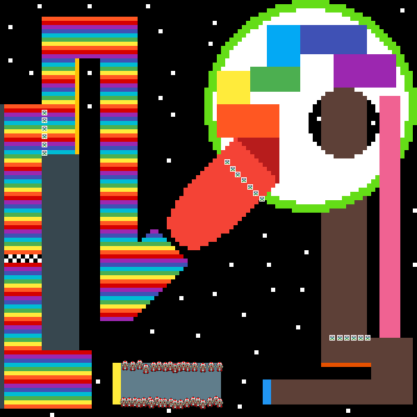 GBA Rainbow Road - Mario Kart PC