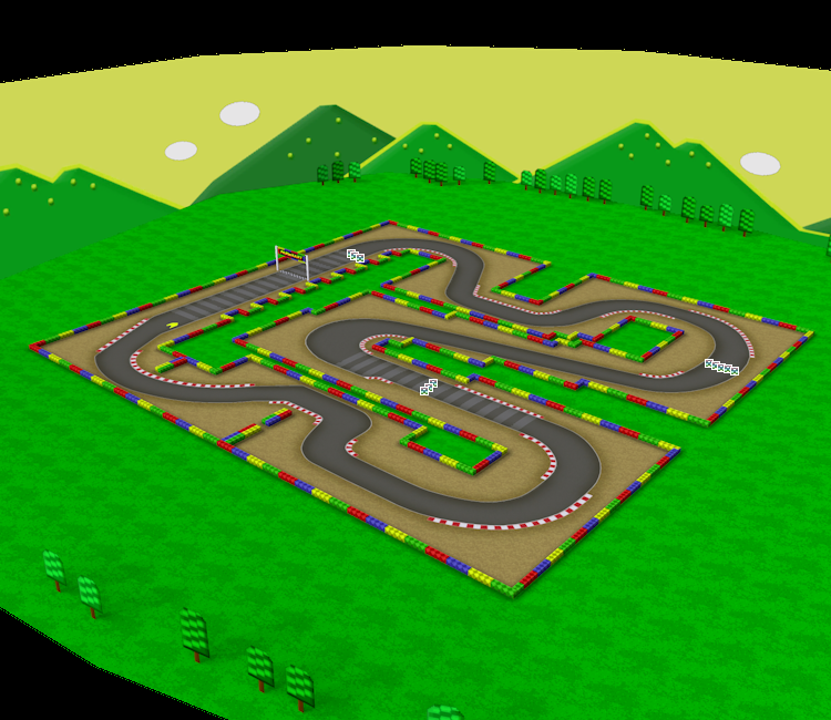 SNES Mario Circuit 3 - Mario Kart PC