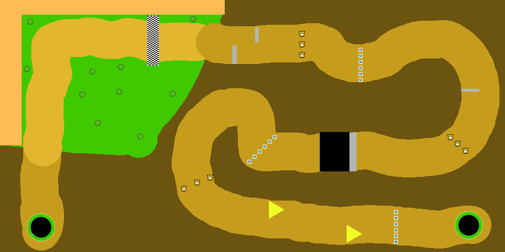 Dirt Cave - Mario Kart PC