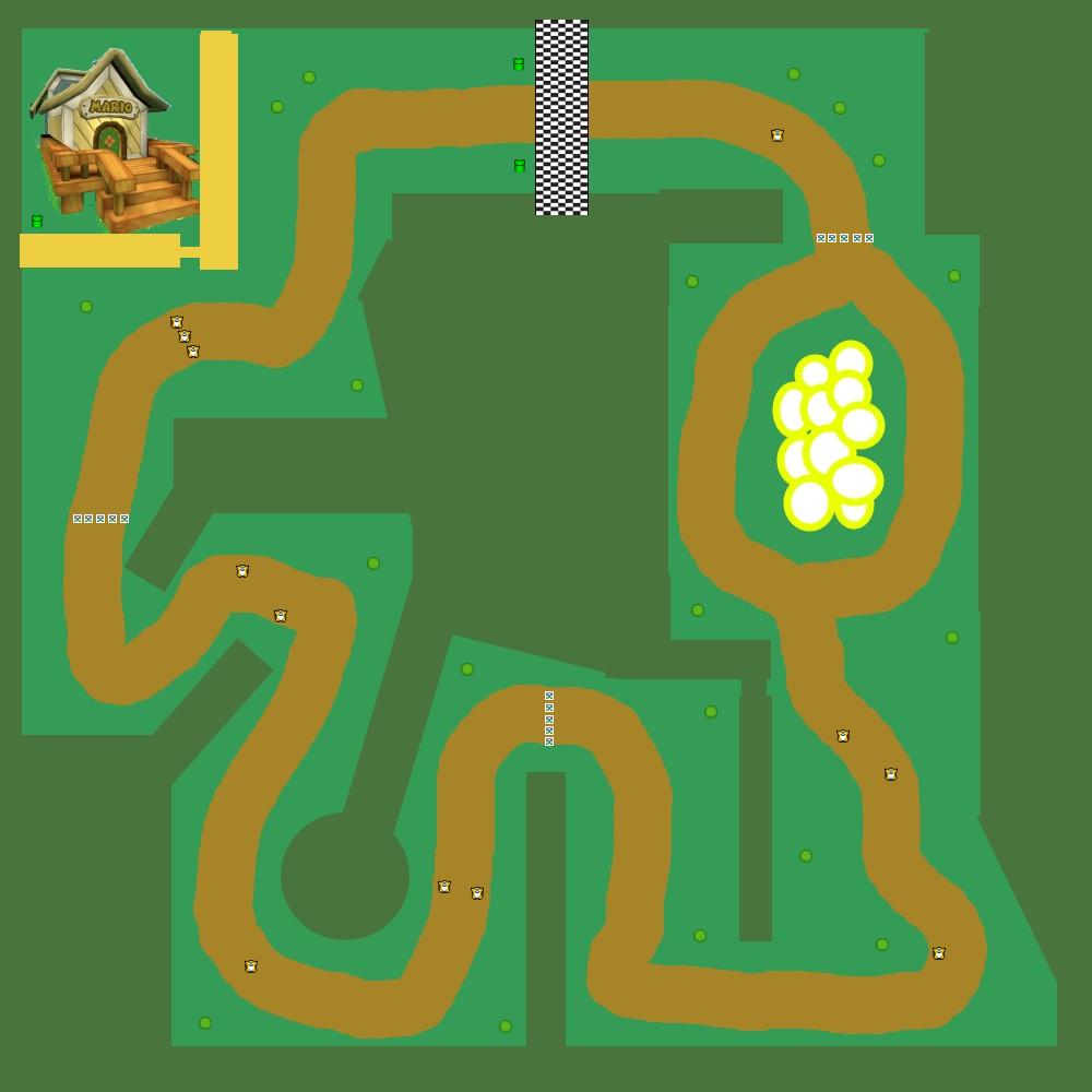 Mario's Garden - Mario Kart PC