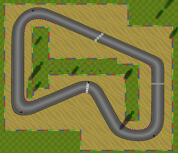 SNES Mario Circuit 1 - Mario Kart PC