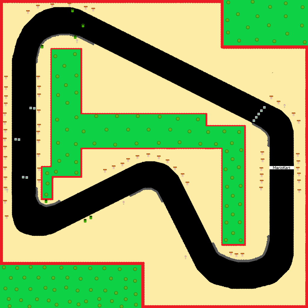 SNES Mario Circuit 1 - Mario Kart PC