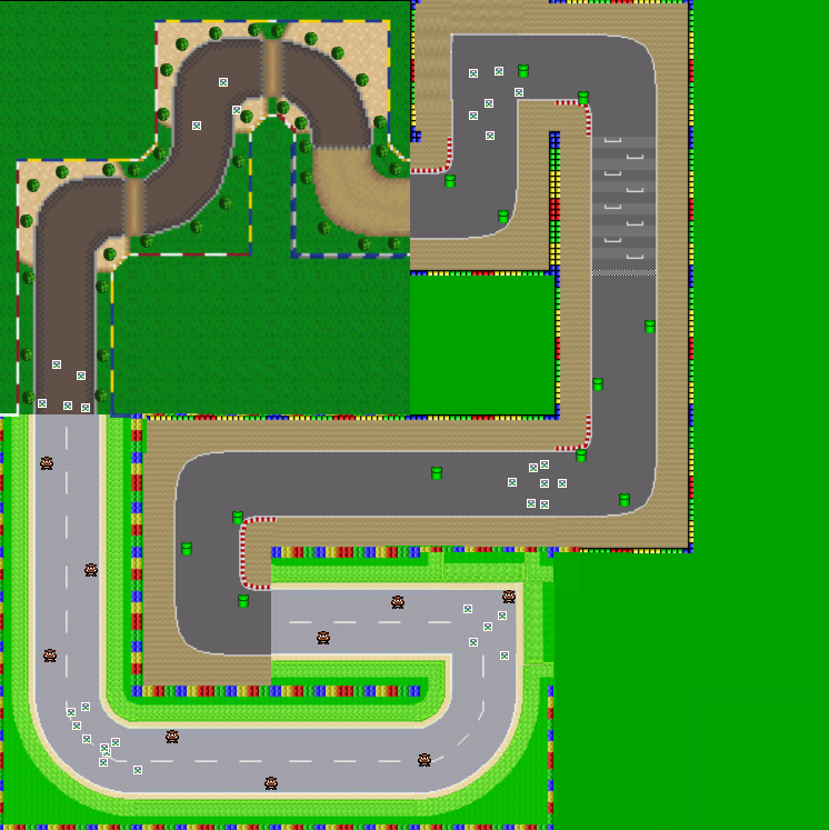 the 3 circuits - Mario Kart PC