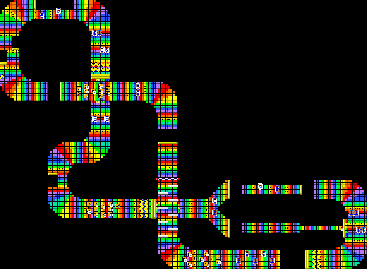 SNES Rainbow Road 2 - Mario Kart PC