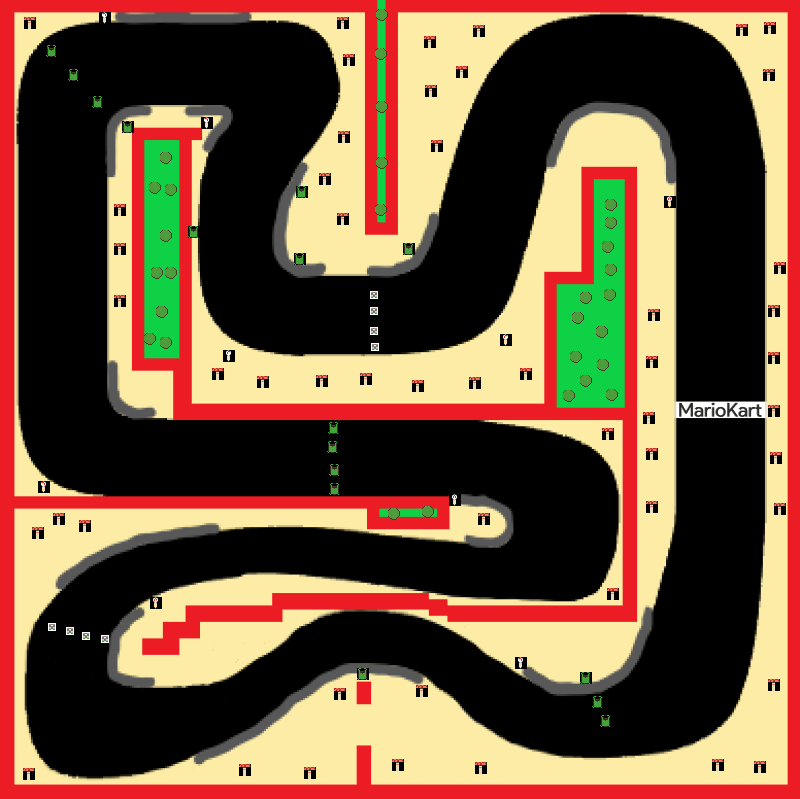 SNES Mario Circuit 4 - Mario Kart PC