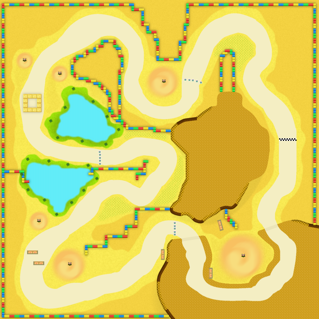 GBA Yoshi Desert - Mario Kart PC