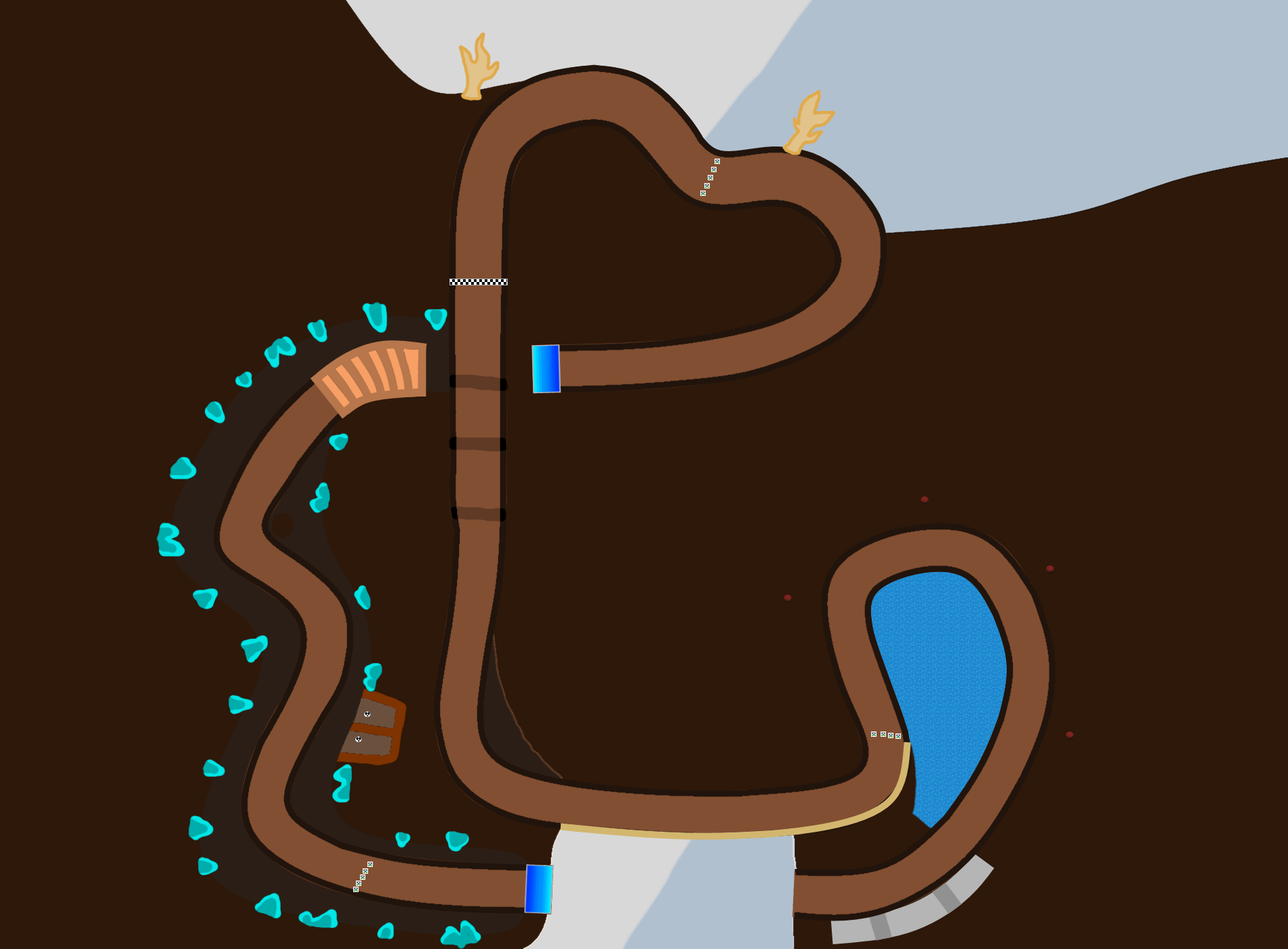 Choco Mountain - Mario Kart PC