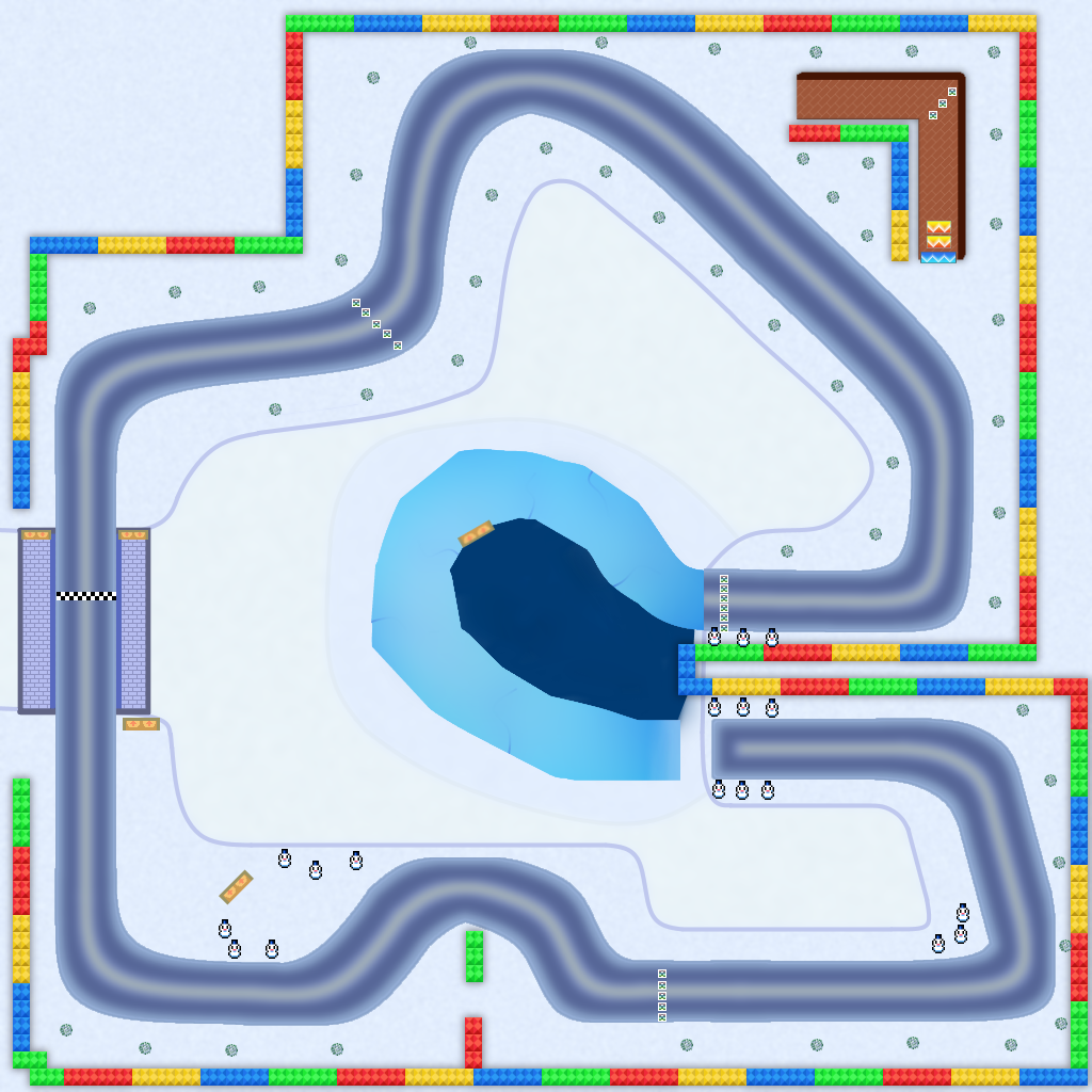 GBA Snow Land - Mario Kart PC