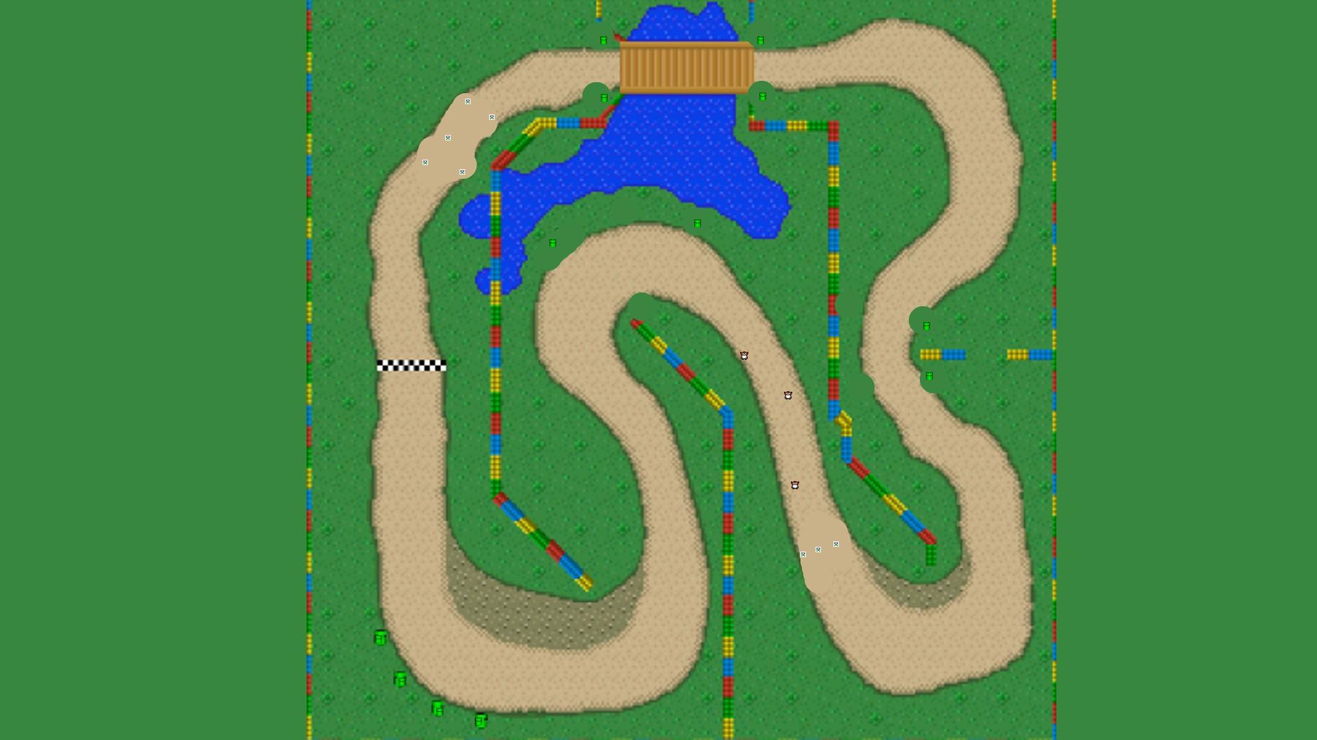 snes donut plains - Mario Kart PC