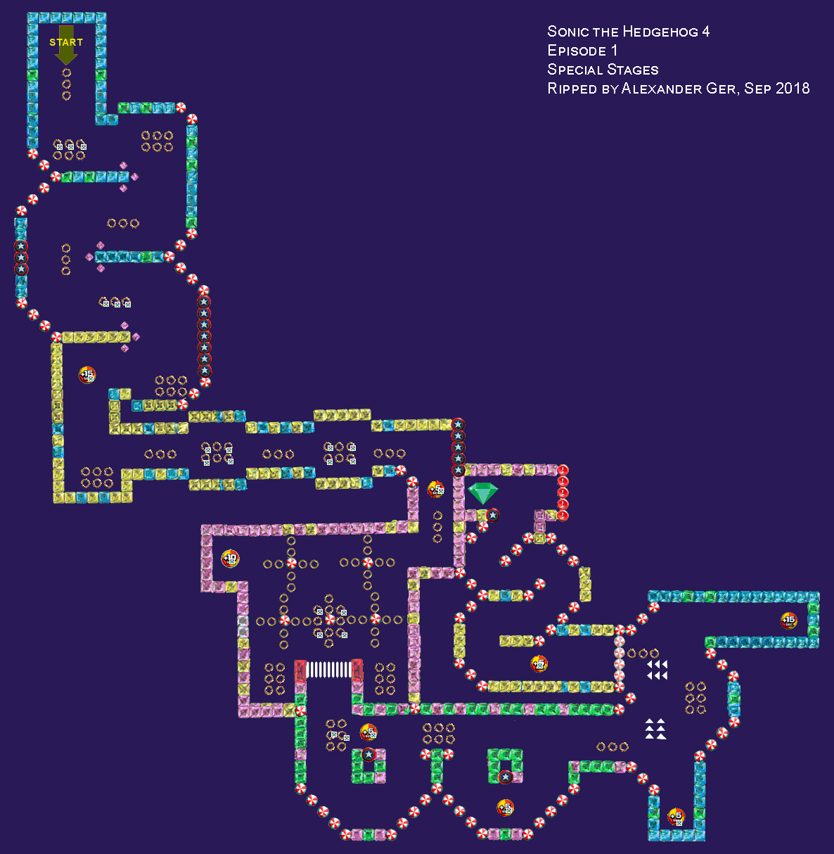 Sonic Special Stage - Mario Kart PC