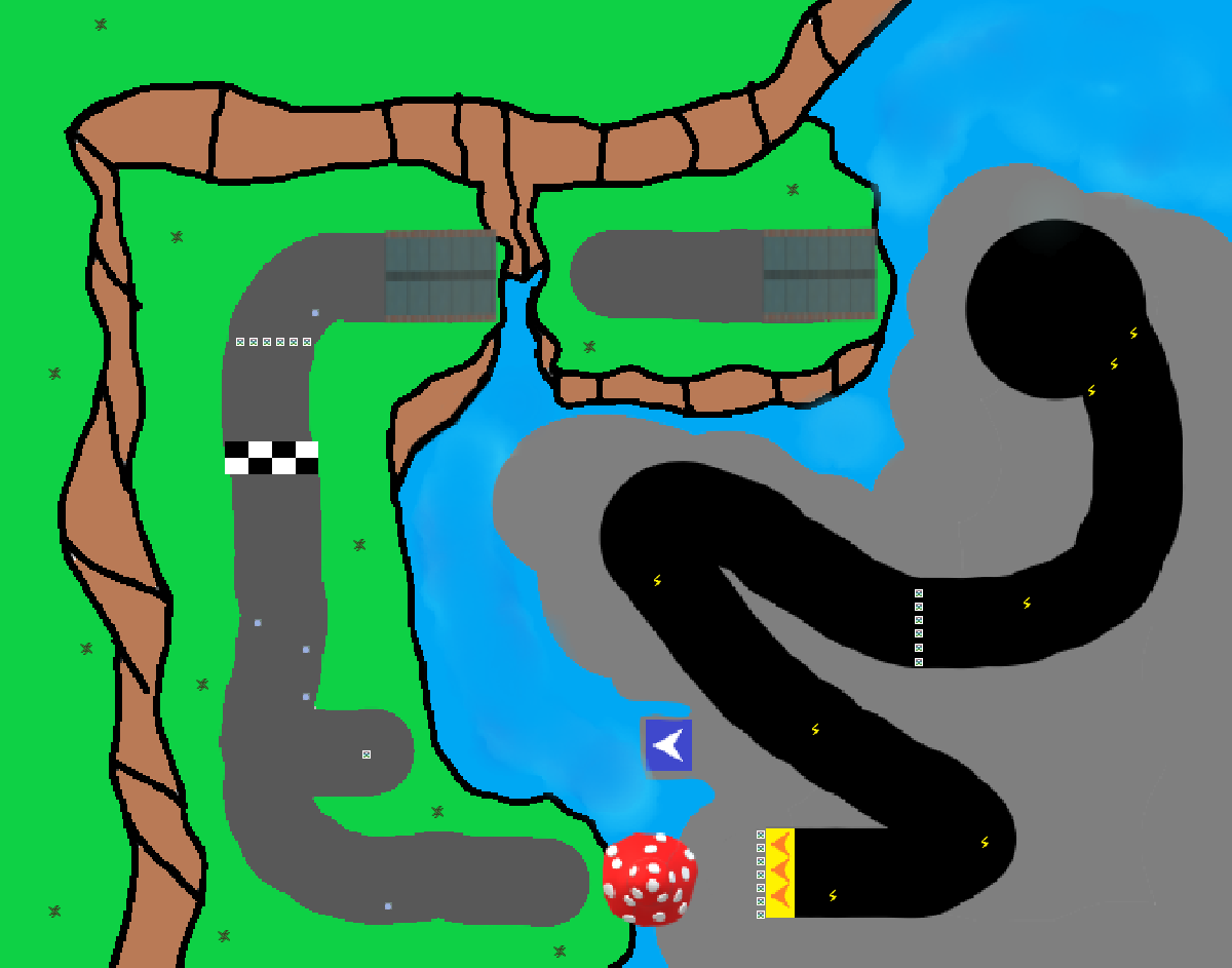 Cloud 'N' Thunder - Mario Kart PC