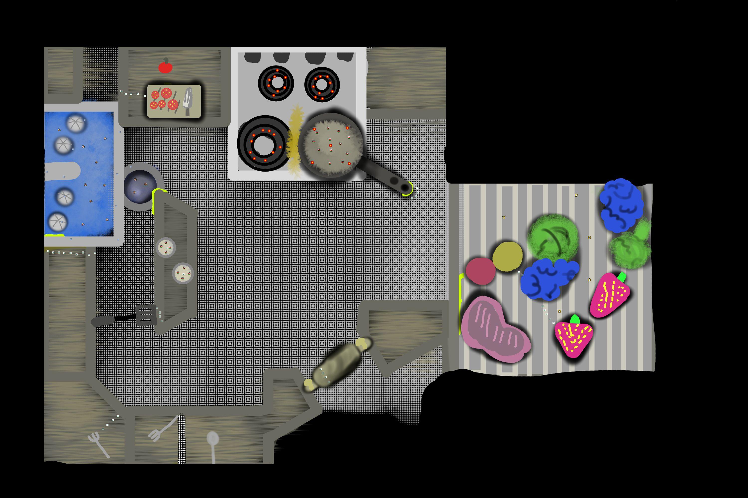 Toad's Kitchen - Mario Kart PC